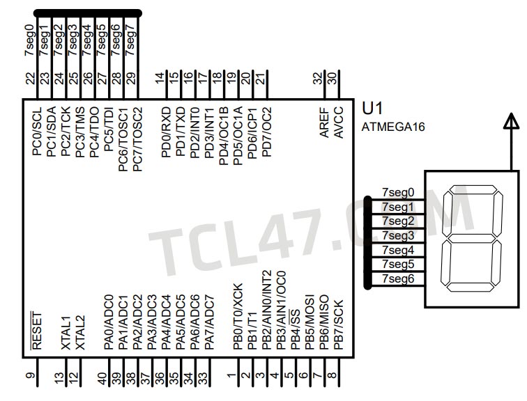AVR Atmega16 Hiển Thị Led 7 Thanh (0-9) - CodeVision - TCL47 - Trương Công Lý 47