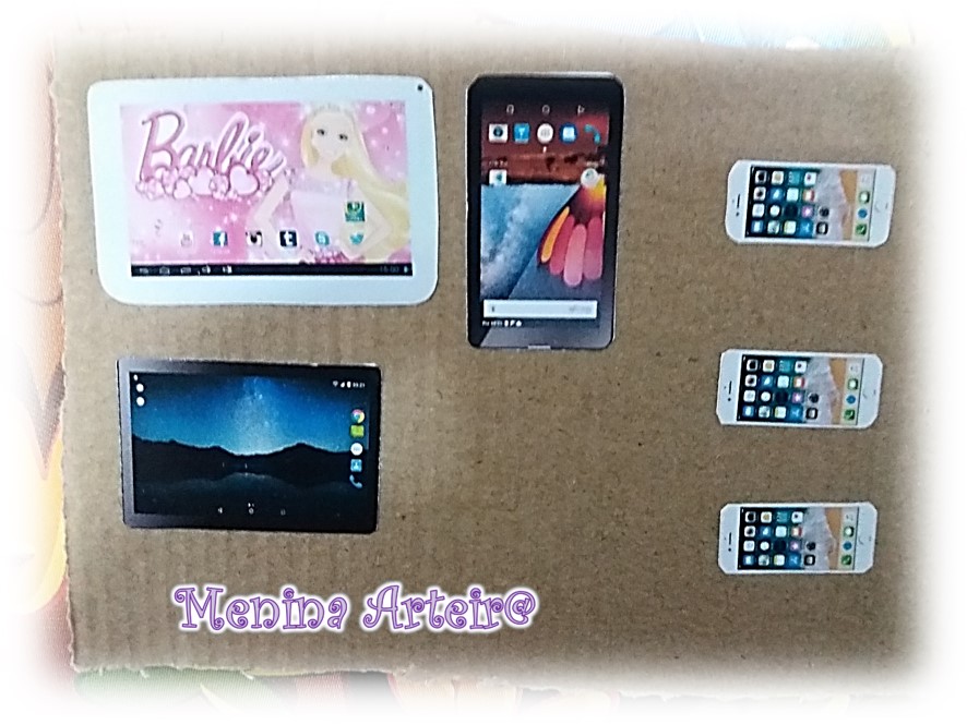 Menina Arteir@: Celulares e tablets para Barbie