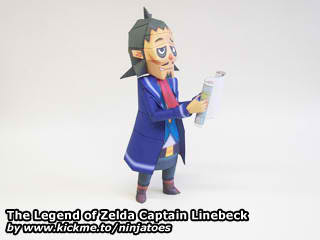 Legend of Zelda Captain Linebeck Papercraft | Papercraft Paradise ...