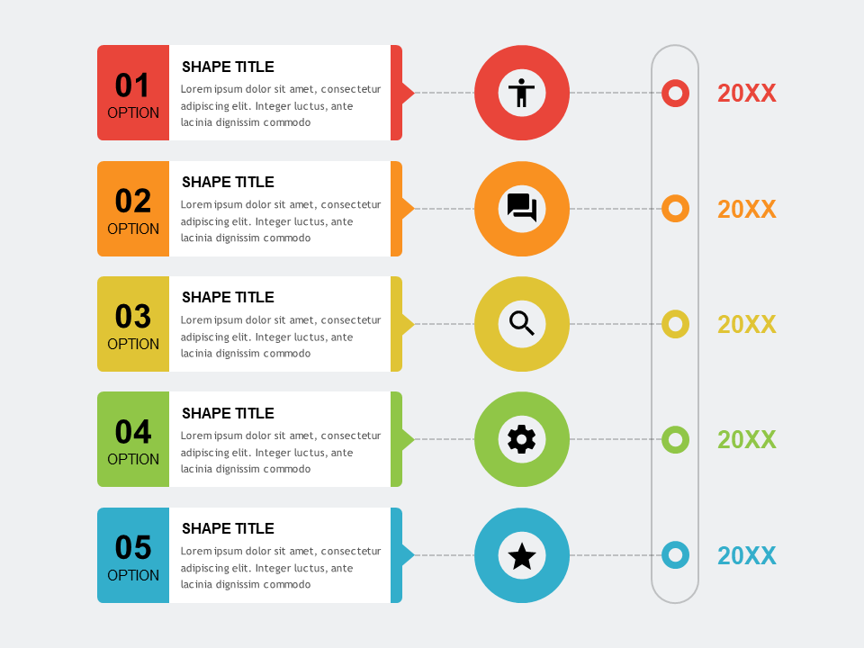 Vertical Multi Contents PowerPoint Templates - PowerPoint Free