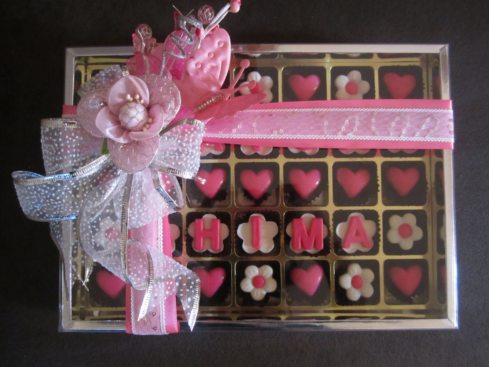 Lynn's Lovely Homemade: CHOCOLATE 35 PCS FOR HANTARAN TUNANG THEME PINK ...