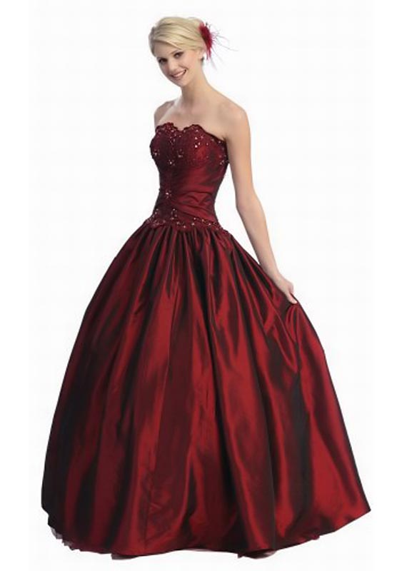 robes de mariage,robes de soirée et décoration: Robe de bal rouge