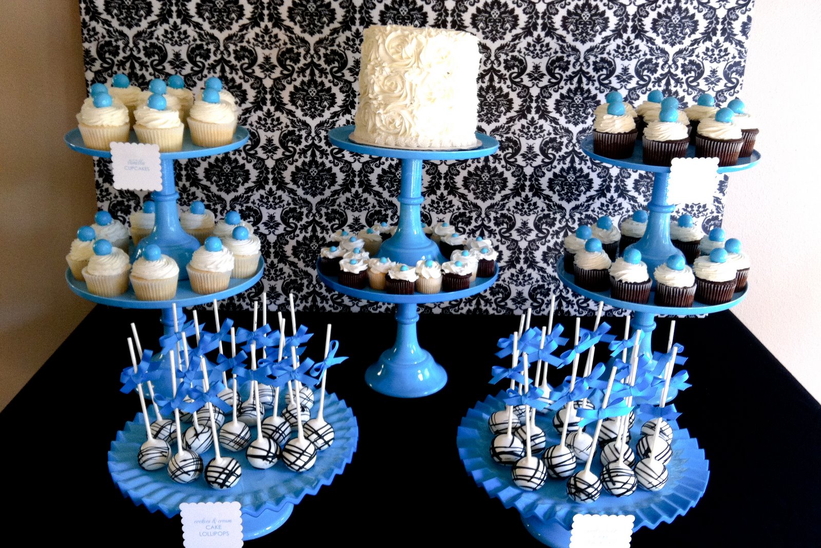 Blue Dessert Table at Alyssa Coode blog