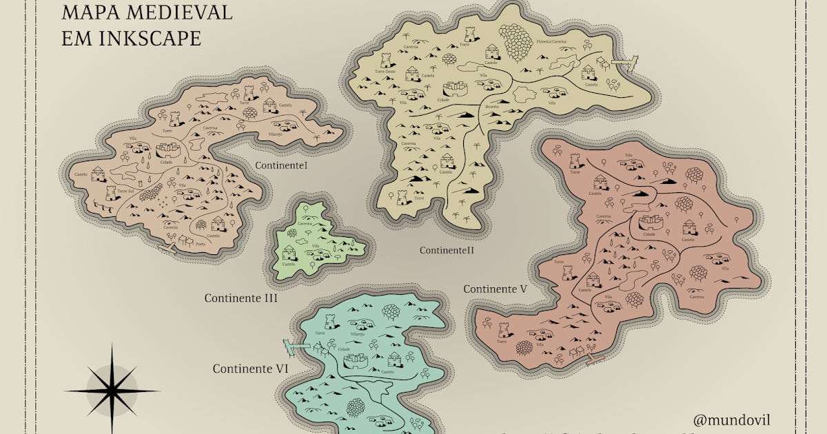 Criação de mapas para jogos e rpg em Inkscape