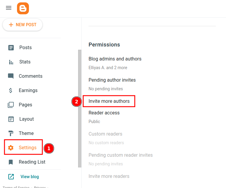 Blogger Admin Control Panel How To Add Multi Admins Authors Blogger Admin Control Panel How To Add Multi Admins Authors