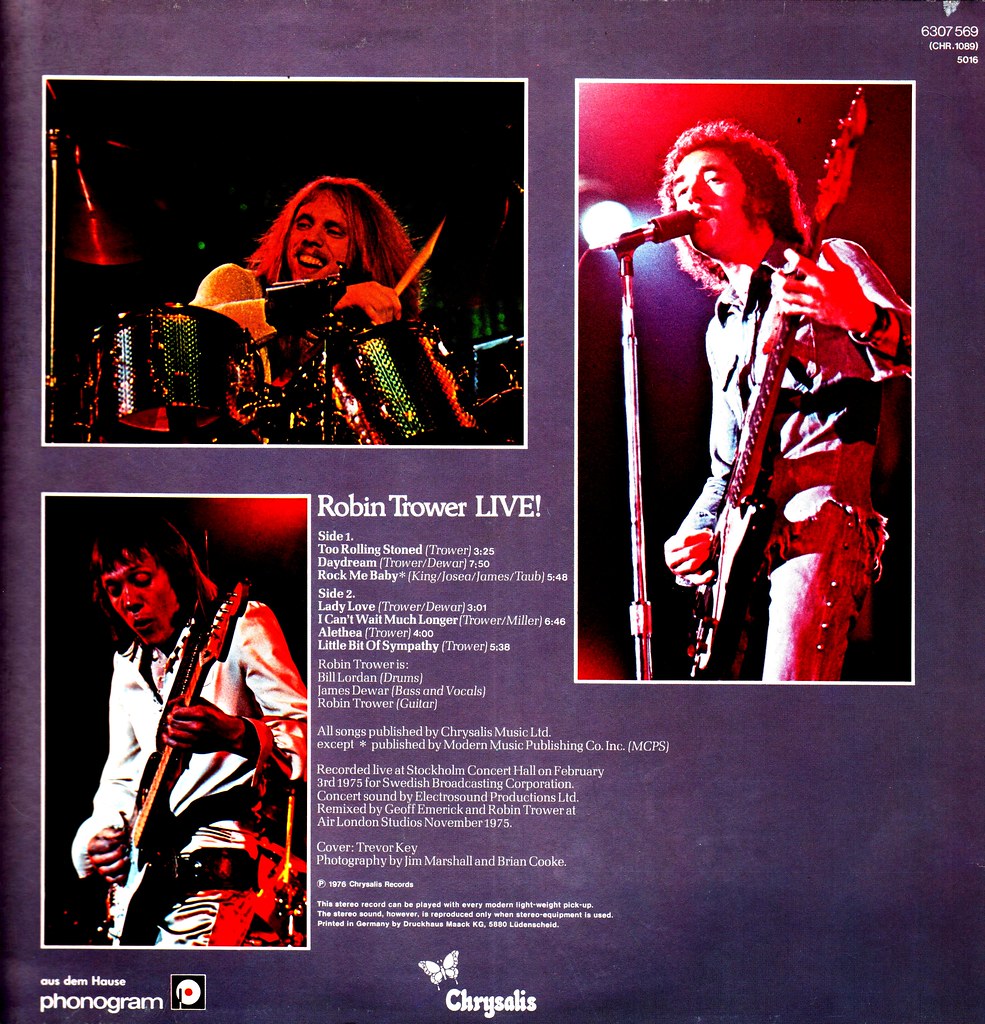 ΤΟ ....ΣΧΕΔΟΝ ΑΓΝΩΣΤΟ LIVE ΤΟΥ ROBIN TROWER (1976) | The Classic Rock ...