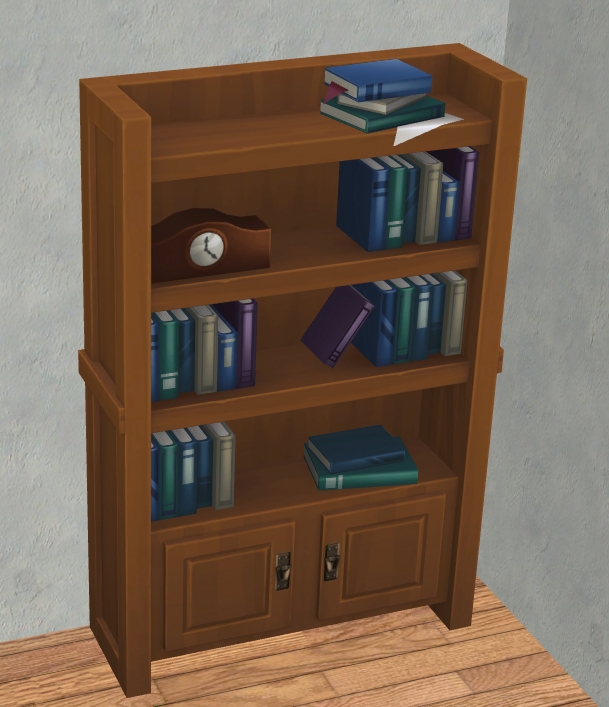 TheNinthWaveSims: The Sims 2 - TS4 Mega Bookcase For The Sims 2