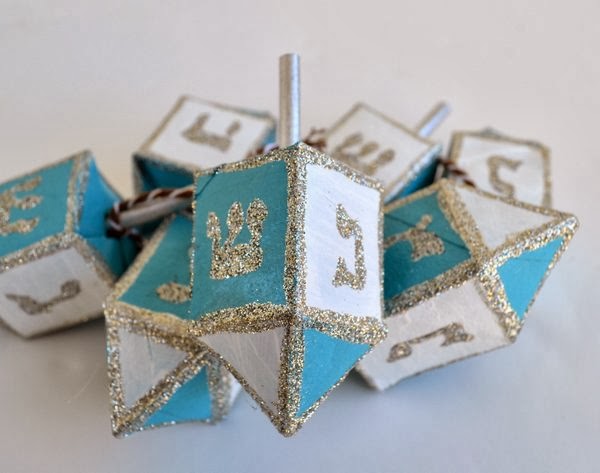 Upcycling: Dreidel Treat Boxes for the 8 Nights of Hanukkah