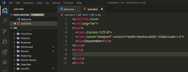 [for techies] How to quickly create a dummy html5 page using visual ...