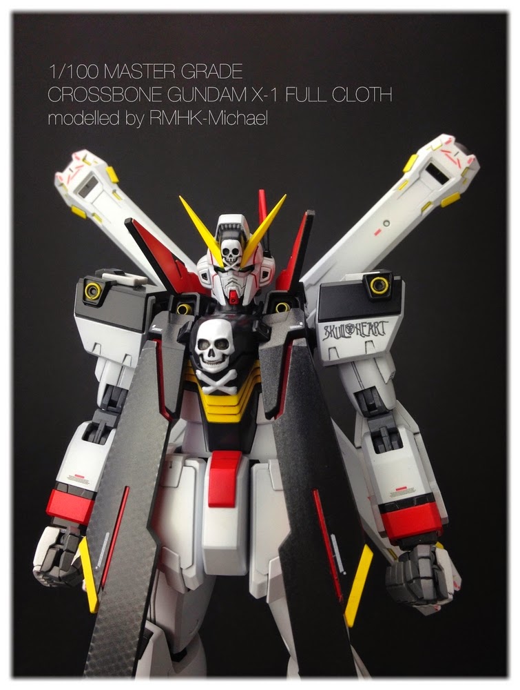 Custom Build: MG 1/100 Crossbone Gundam Full Cloth "Carbonized"
