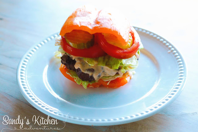 Bell Pepper Burgers | Sandy's Kitchen