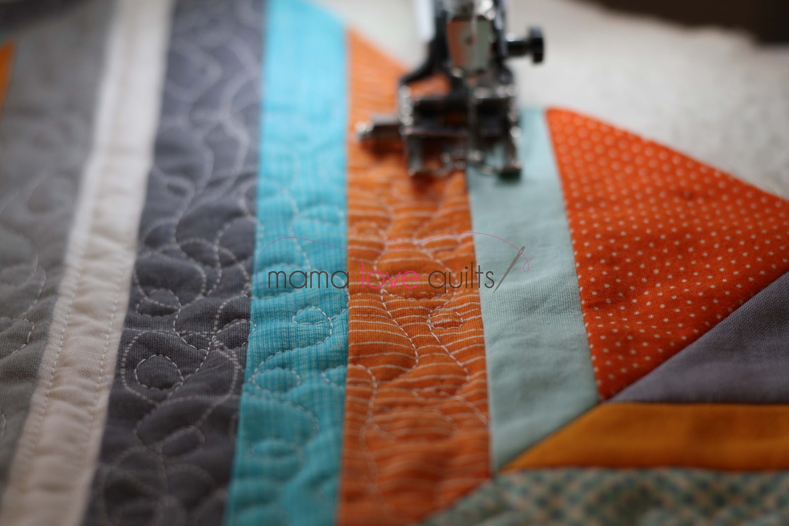 String Quilt in Progress – Mama Love Quilts