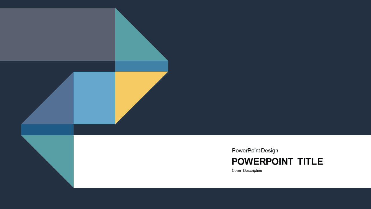 Modern Folded String PowerPoint Templates - PowerPoint Free