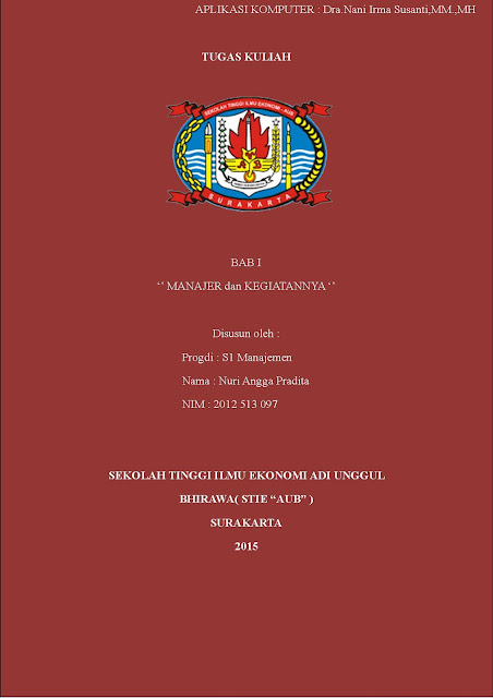 nuri angga pradita: tutorial membuat sampul / cover makalah yang baik ...