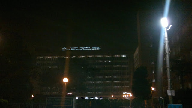 Global Information Dictionary: AIIMS Night View....