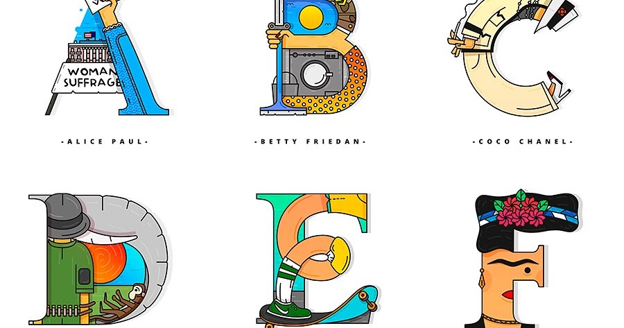 Un alfabeto que rinde homenaje a las mujeres fuertes de la historia