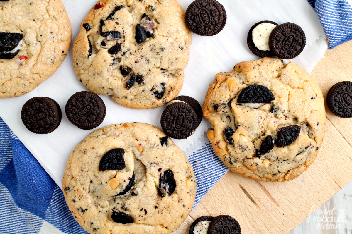 Frugal Foodie Mama: Peanut Butter Oreo Cake Mix Cookies