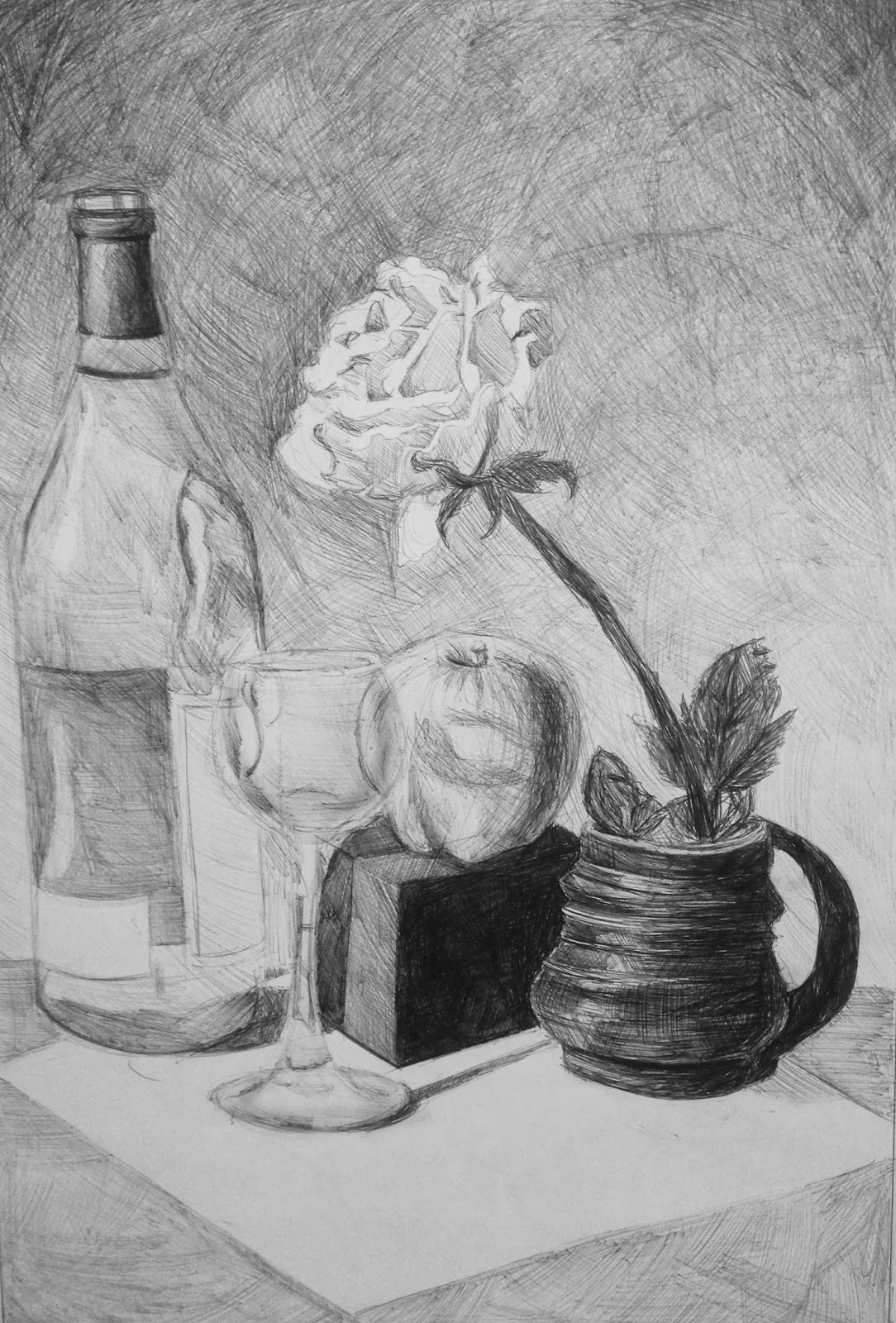 Eliza Aguilar - Character Artist: Still Life in Ballpoint Pen