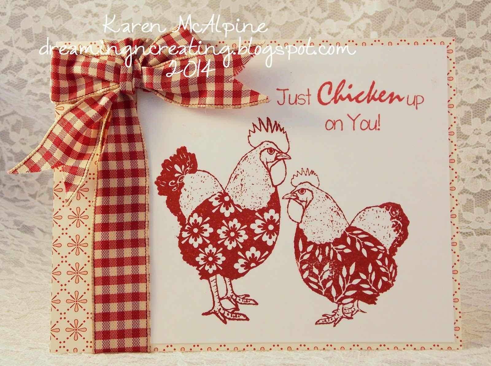 Dreaming and Creating: Just Chicken In!! Fun Cards for Operation Write Home
