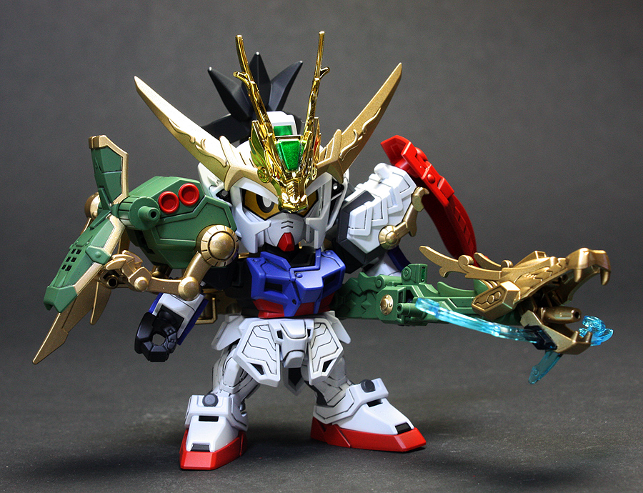 GUNDAM GUY: SD BB Legend Strike Ryubi Gundam - Painted Build