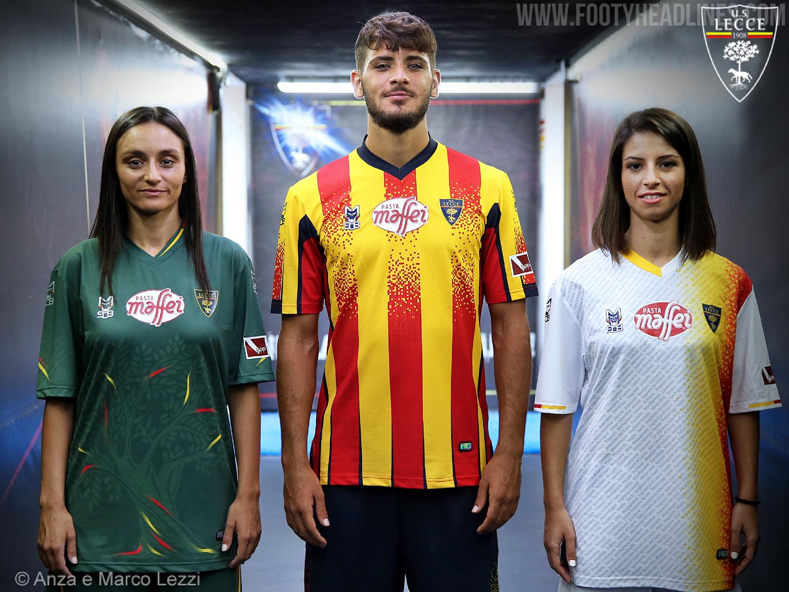 Unique: Lecce 20-21 Home, Away, Third & Goalkeeper Kits Released - Footy Headlines