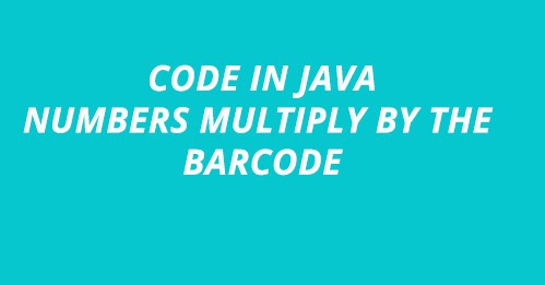 Java Netbeans source code numbers multiply the barcode | Pitscon Academy