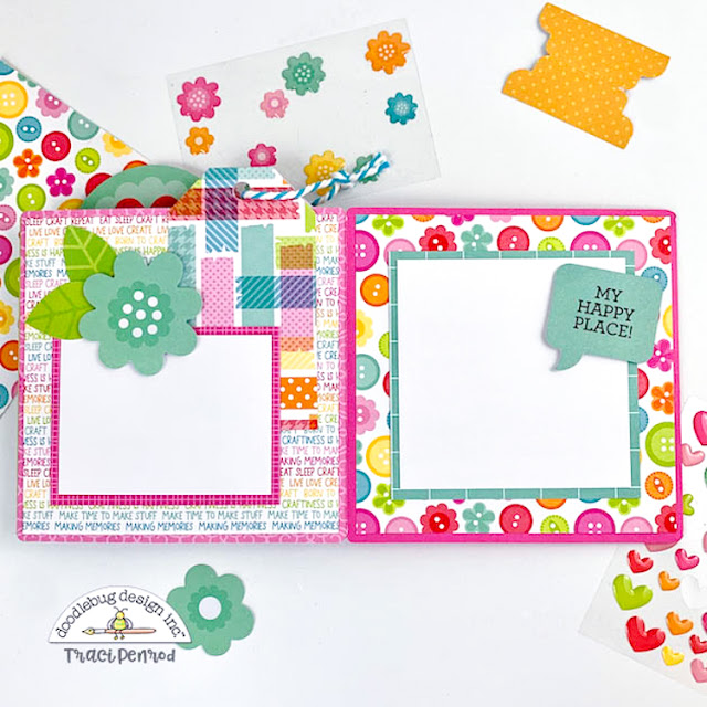 Doodlebug Design Inc Blog: CUTE & CRAFTY ACCORDION MINI ALBUM | with Traci