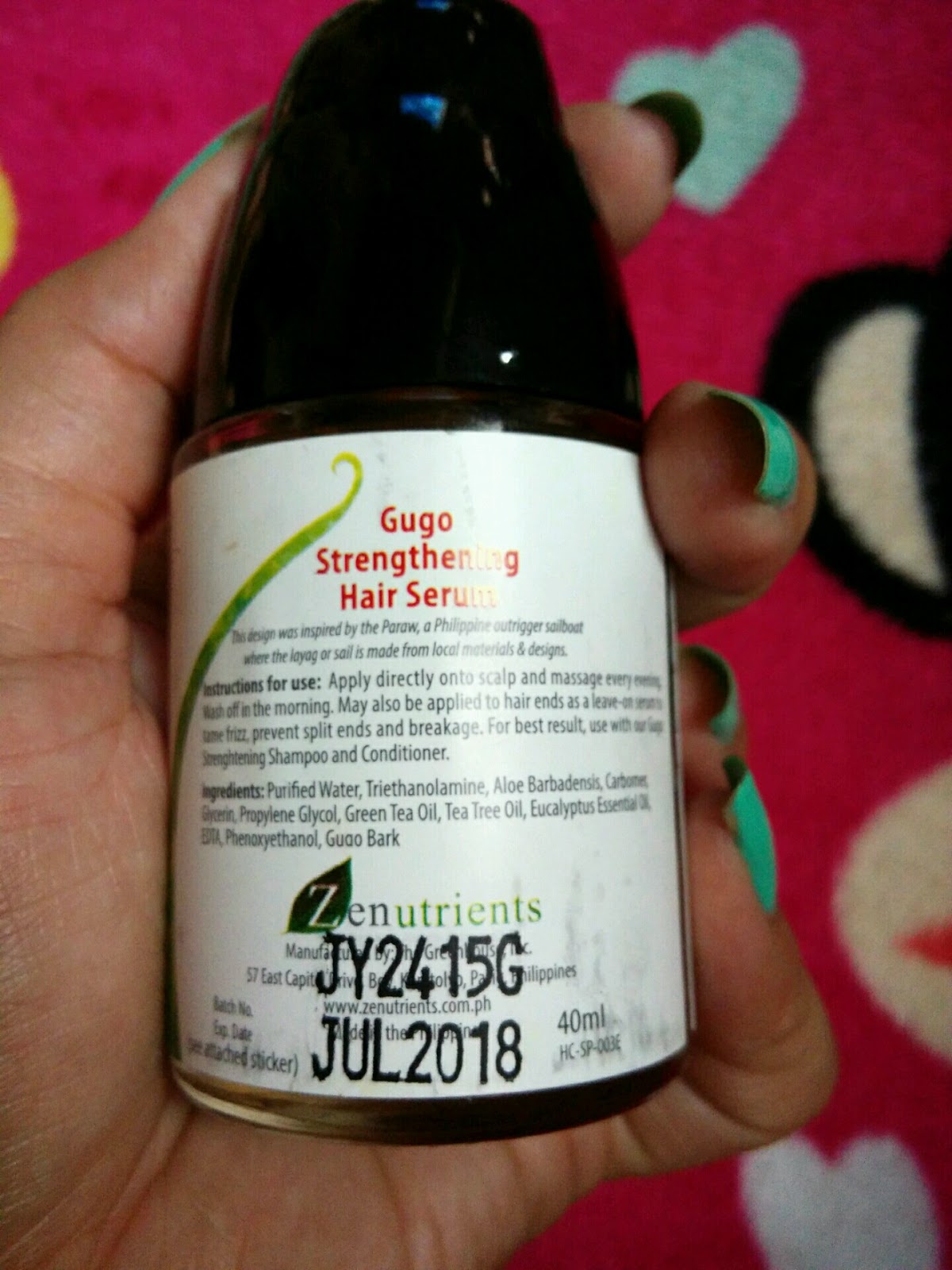 PRODUCT REVIEW: ZENUTRIENTS GUGO STRENGTHENING HAIR SERUM - Mariz ...