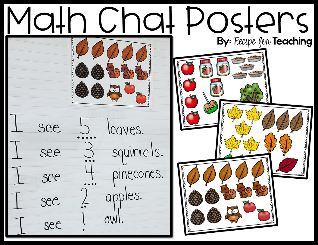 Math Chat Posters - Recipe for Teaching