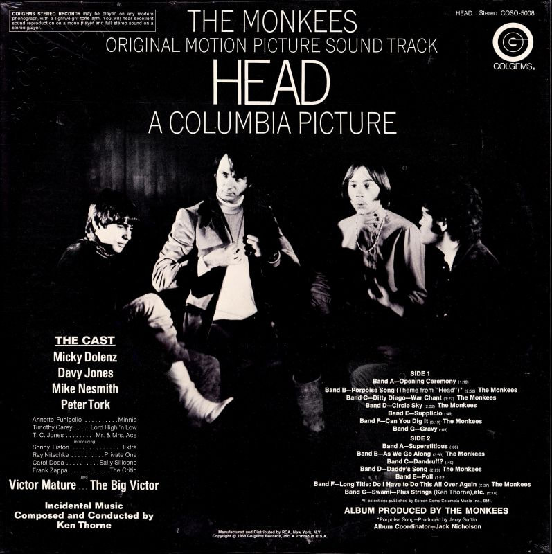 Classic Rock Covers Database: The Monkees - Head (1968)