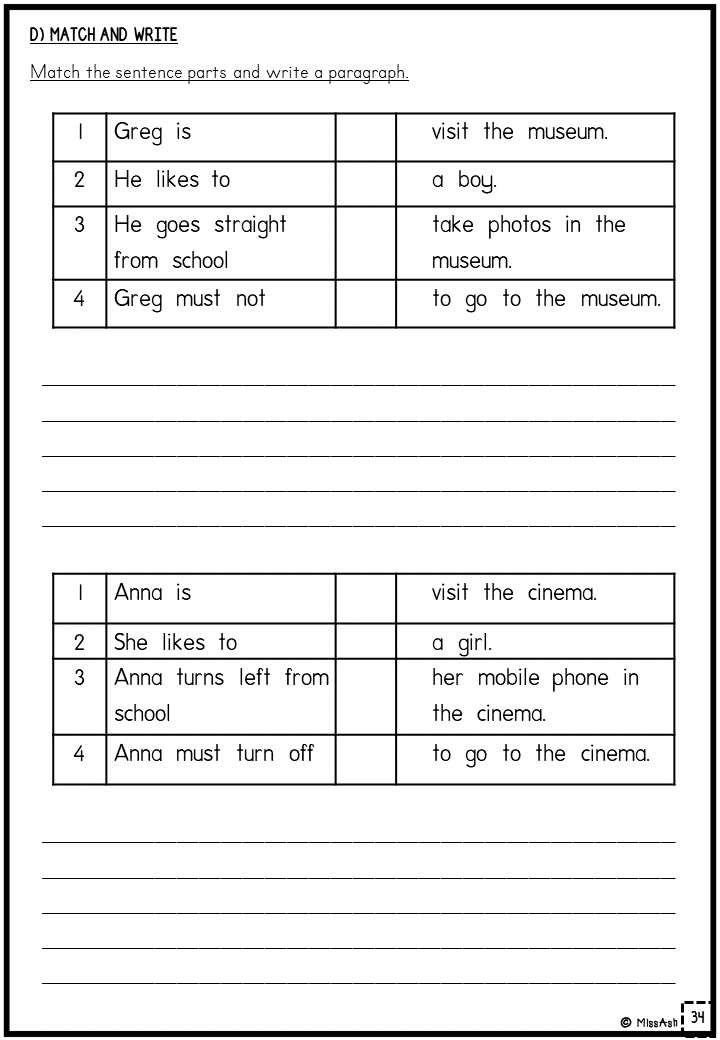 ASH THE TEACHER: Year 3 Step by Step Writing Module Part 1