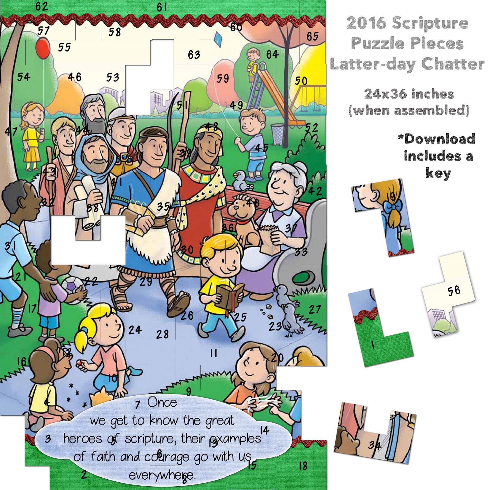 Latter-day Chatter: 2016 Bulletin Board Scripture Puzzle