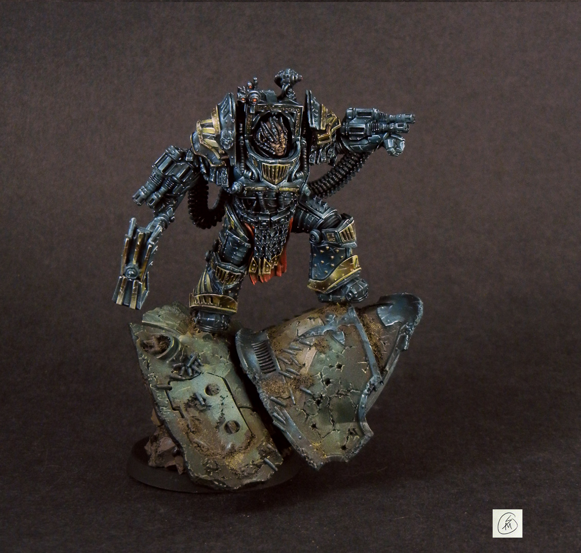 samson minis: Finished! Perturabo, Primarch of the Iron Warriors