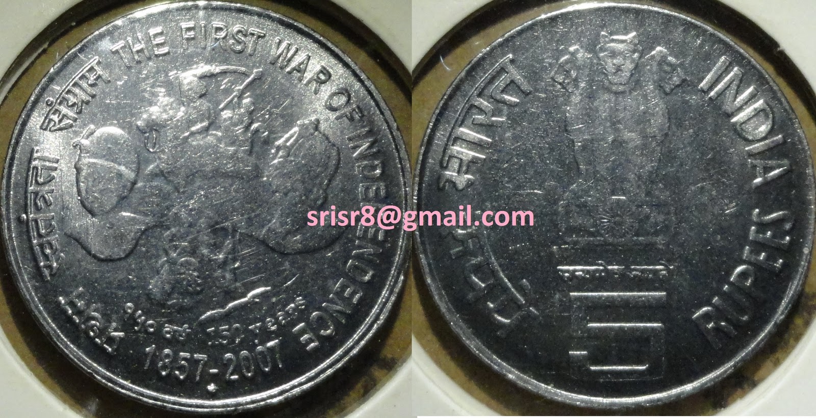 Republic India Coin Collection: Commemorative 5 Rupee Coins