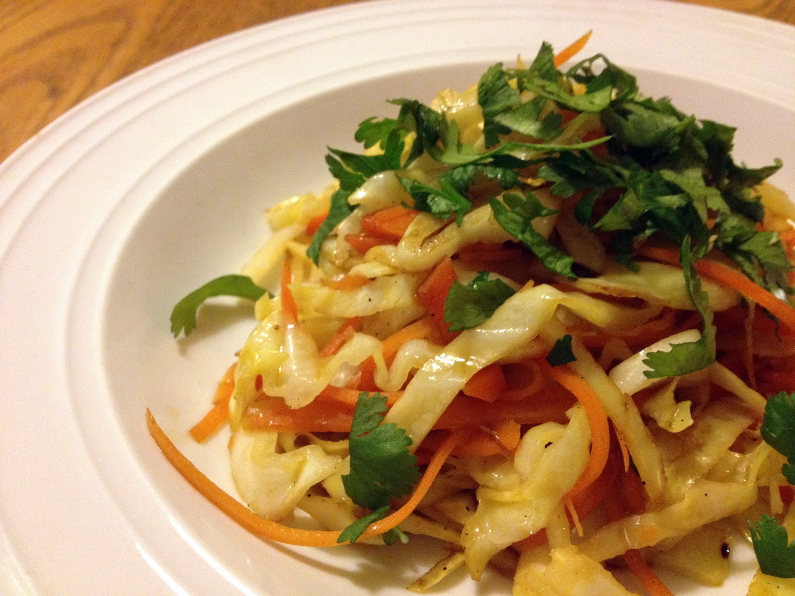 Leah's Clean Kitchen: Warm Coleslaw