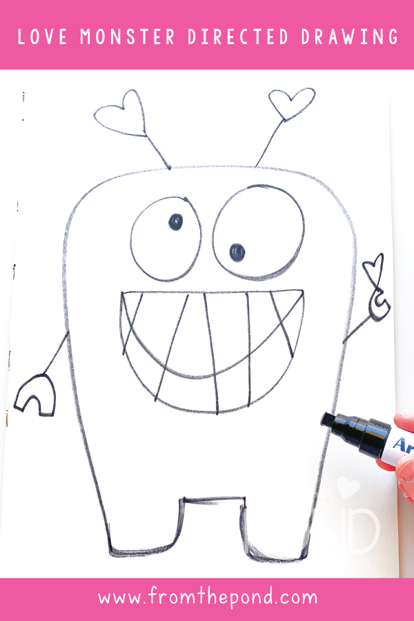 Love Monster Directed Drawing - brengosfilmitali