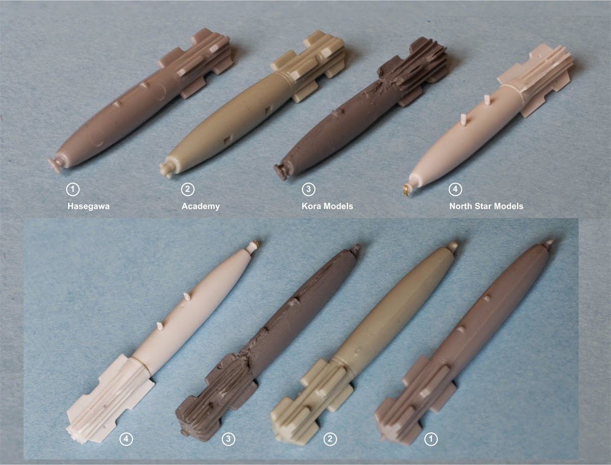 AlexS Scale Aircraft Modelling: Mk.82 Snakeye Bomb - Model Kits Review