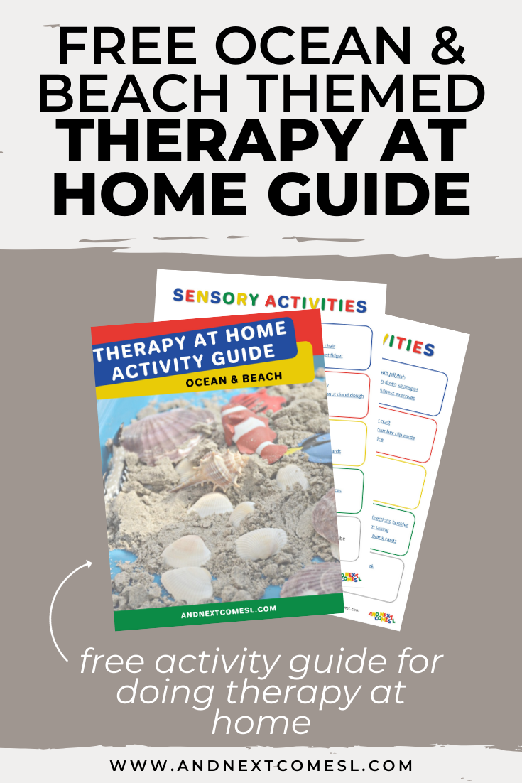 Free Ocean & Beach Themed Therapy at Home Activity Guide | And Next ...