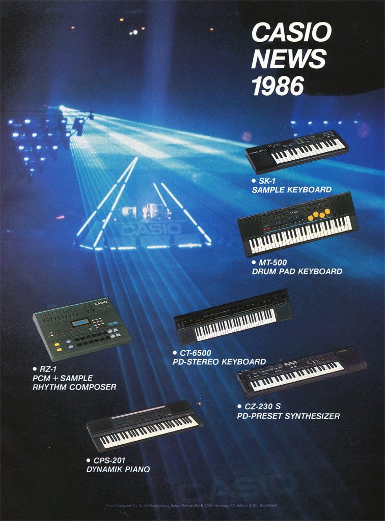 MATRIXSYNTH: 1986 CASIO News Ad
