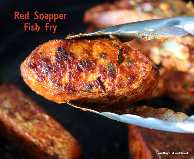 Sandhiya's Cookbook: Indian Style Red Snapper Fish Fry | Red Snapper Fry