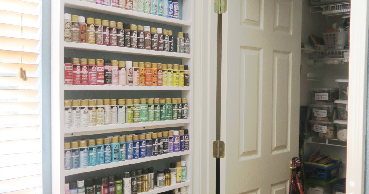 Cindy deRosier: My Creative Life: Craft Room Paint Storage
