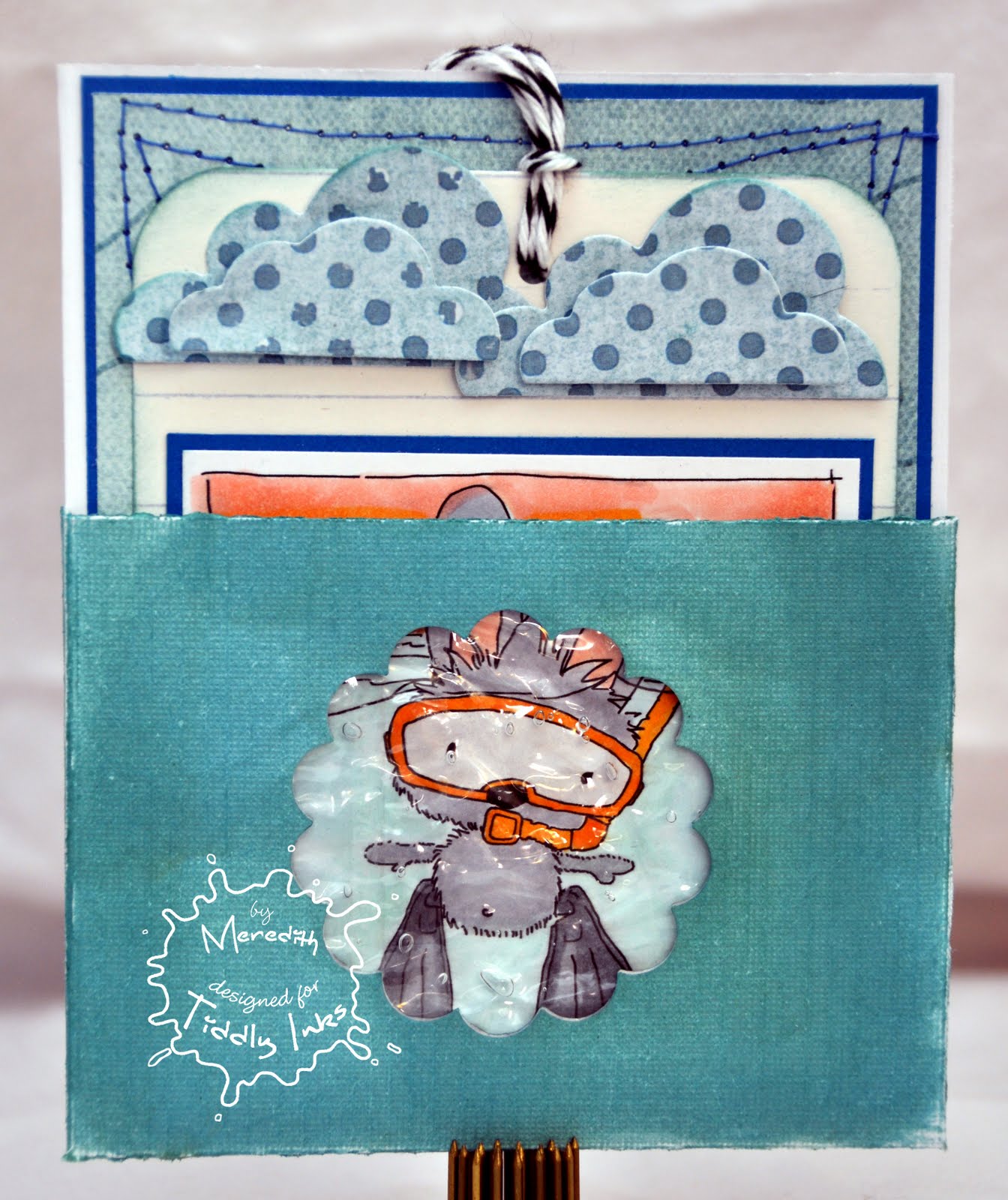 Paper Canteen Creations: Tiddly Inks Challenge #60 - Gel Card featuring ...