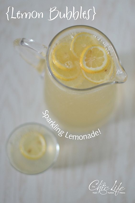Easy Sparkling Lemonade Recipe aka Lemon Bubbles - My Best Cooking