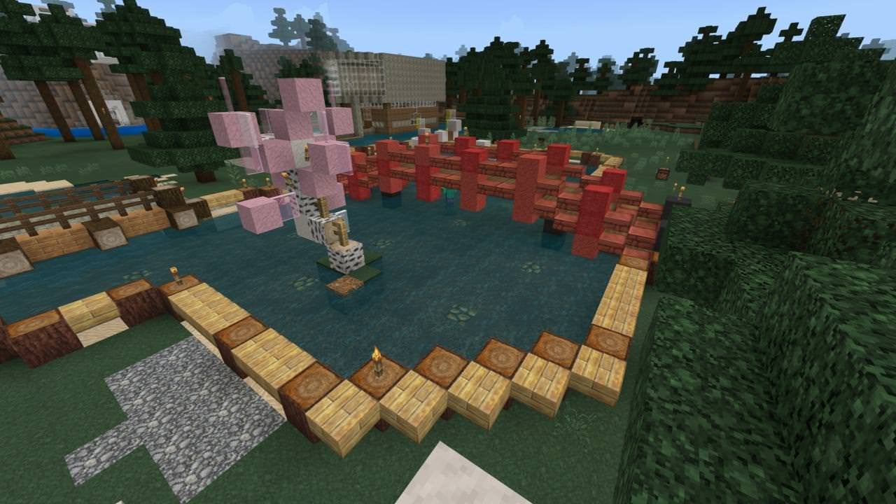 Minecraft Japanese Bridge - Livingroom Sets