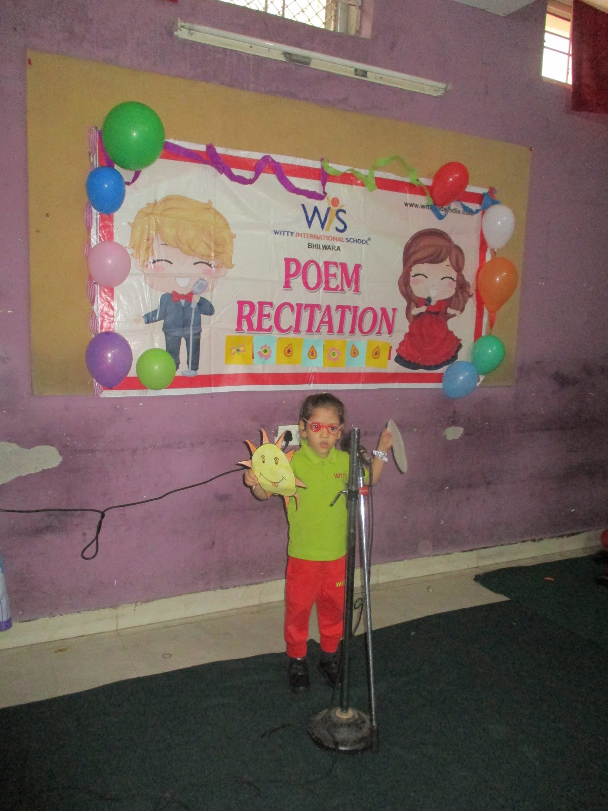 On the top of the World...: Poem recitation competition held at WIS, R ...
