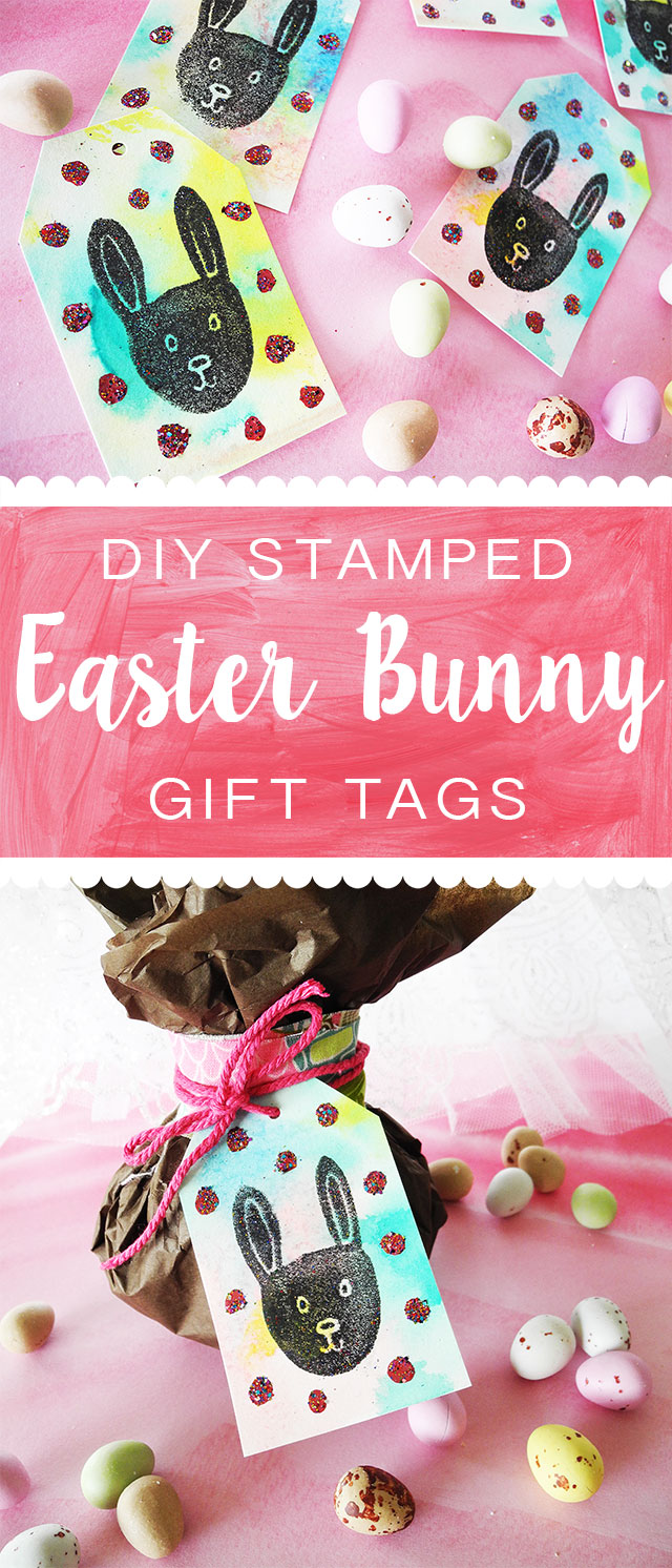 Jules Madden: DIY Craft: Stamped Easter Bunny Gift Tags