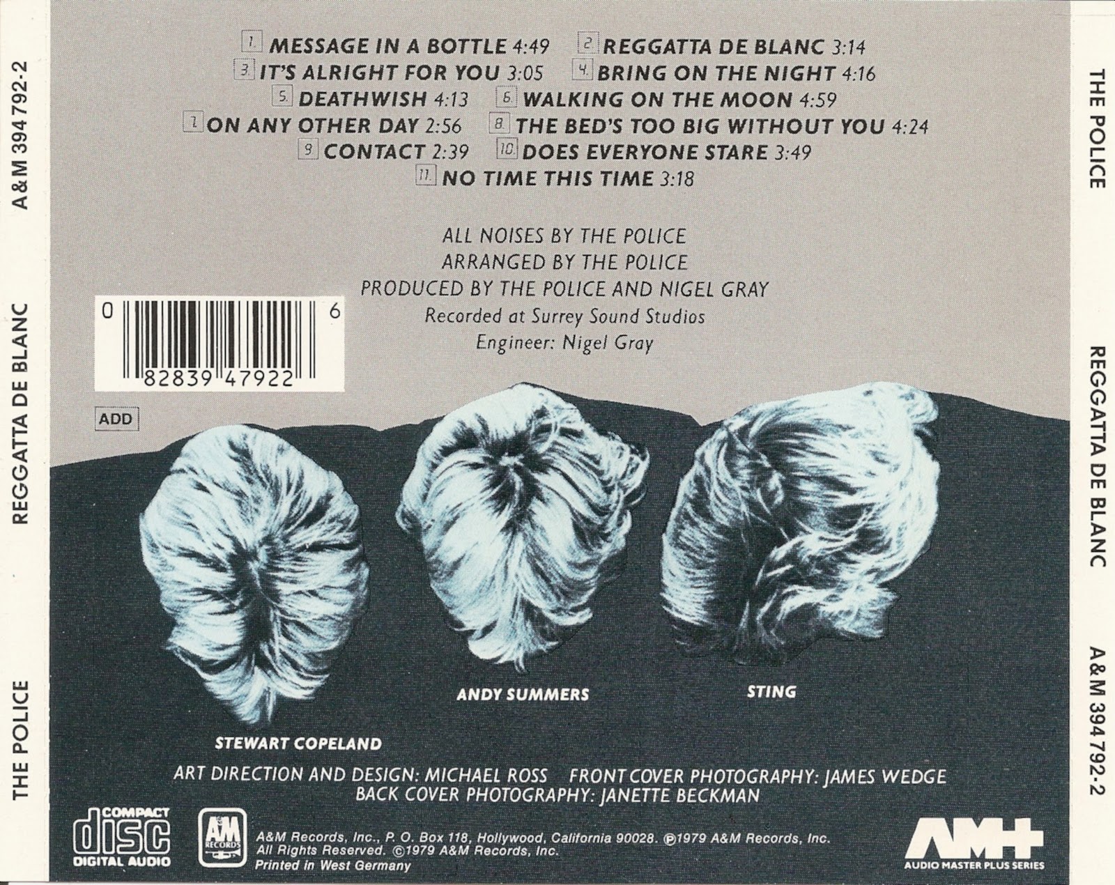 The First Pressing CD Collection: The Police - Reggatta de Blanc