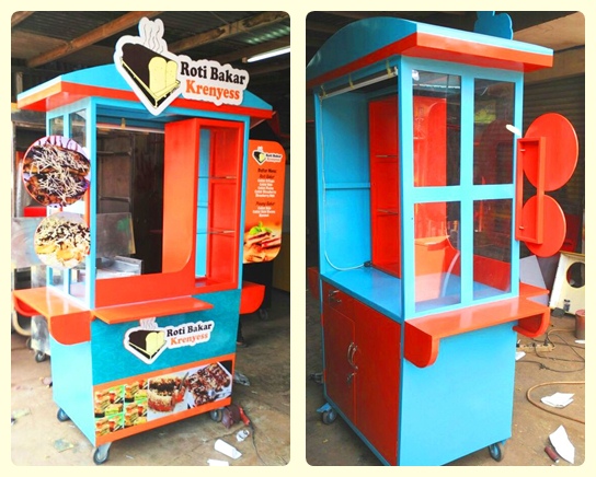 Gerobak Roti Bakar Minimalis Rp 4.000.000 | Gerobak Unik Bandung