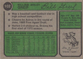 1974 Topps - Pennant Fever: #102 - Bill Greif