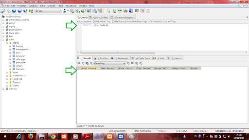Information System: Membuat Database Dengan SQLYog Enterprise